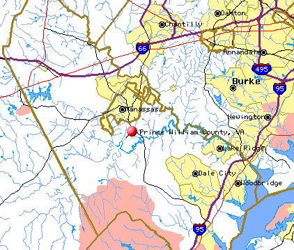 Detailed Map Prince Wm County